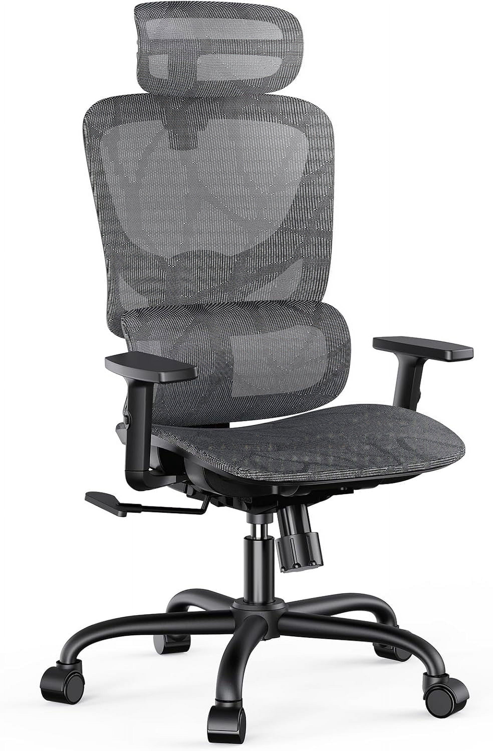 DXYKOPA Ergonomic Mesh Chair with Flexible Adjustment Lumbar Support ...