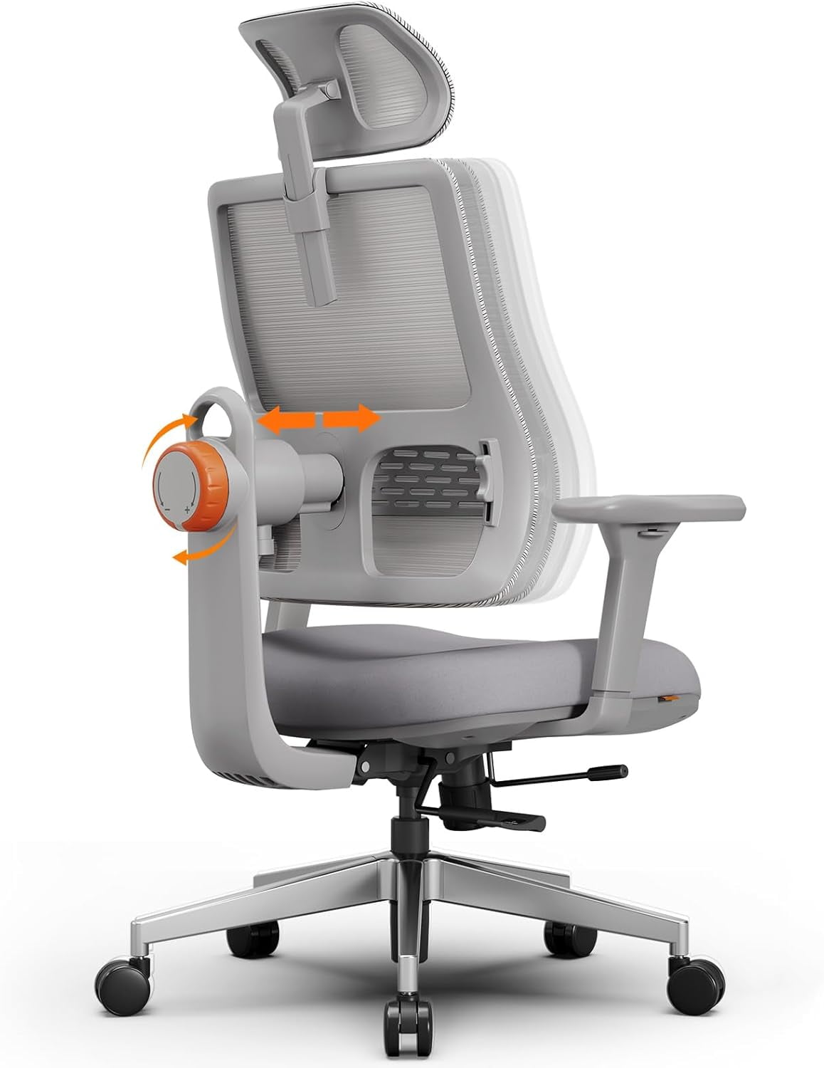 DXYKOPA Ergonomic Office Chair with Adaptive Lumbar Support- High Back ...
