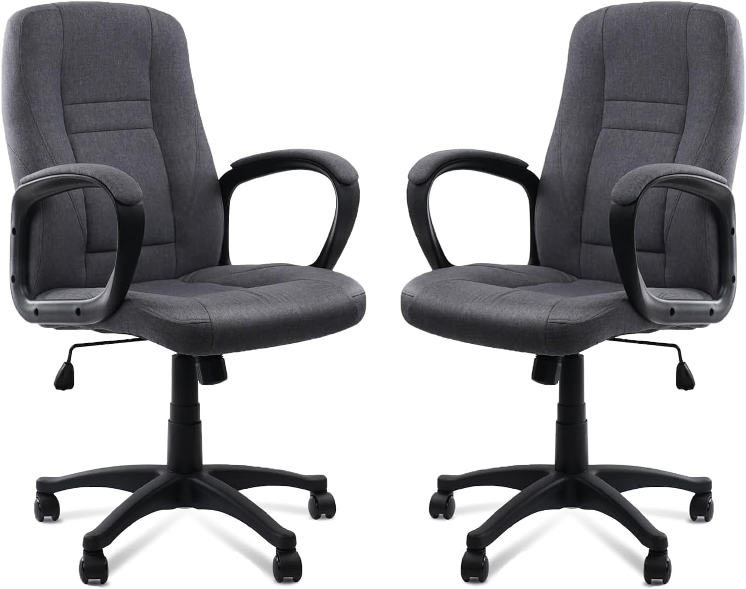 DXYKOPA Fabric Office Chair Cloth Chair Ergonomic Mid Back and ...