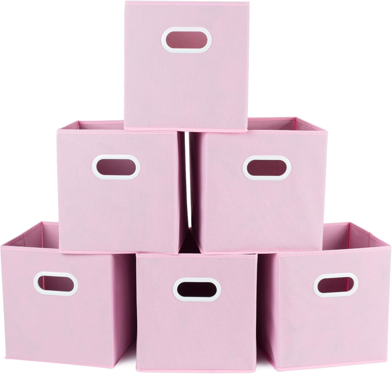 DXYKOPA Fabric Storage Bins 6 Pack 11 inch Foldable Storage Cubes with ...