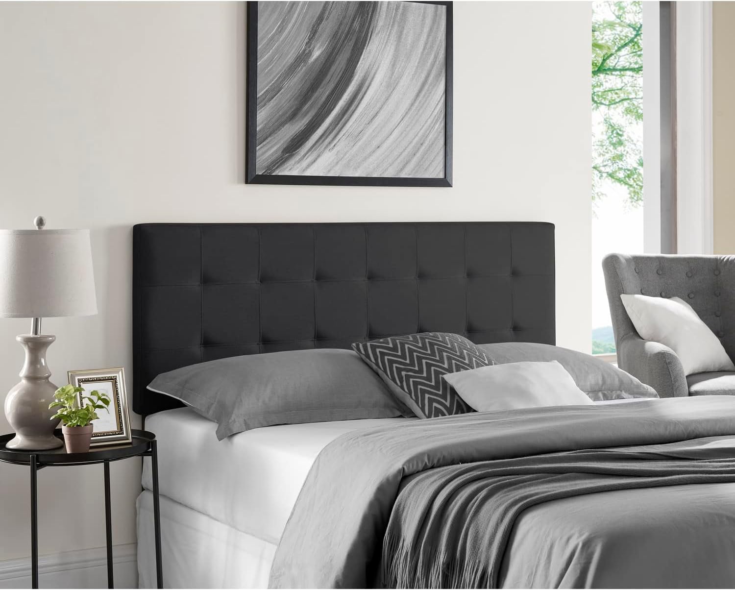 Jessenia Full headboard only Height Adjustable Full Size Bed Headboard ...