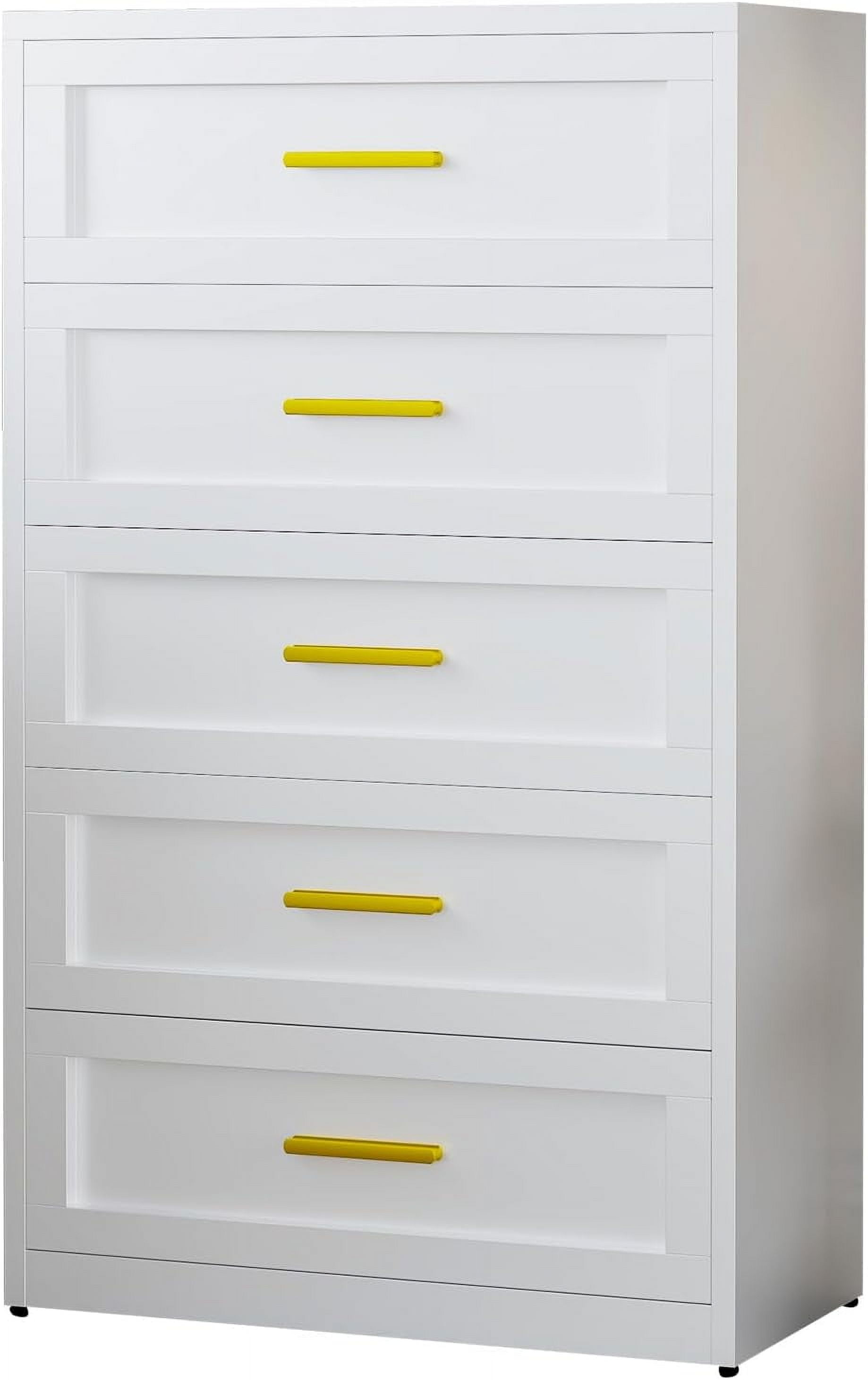 DXYKOPA Metal 4 Chest of Drawers for Bedroom Drawers Organizer for ...