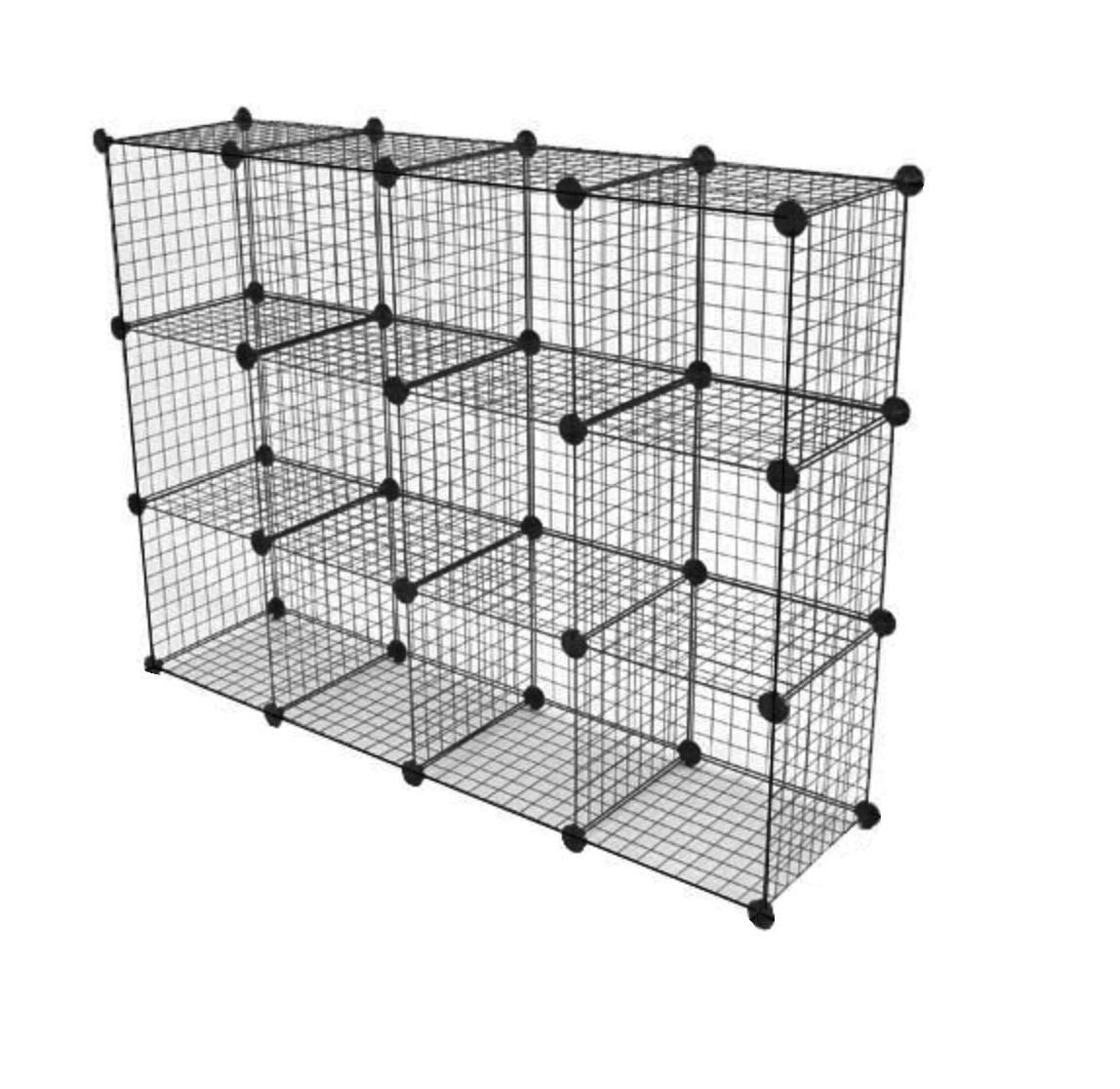DXYKOPA Metal Wire Storage Cubes Modular Shelving Grids Mini Grid ...