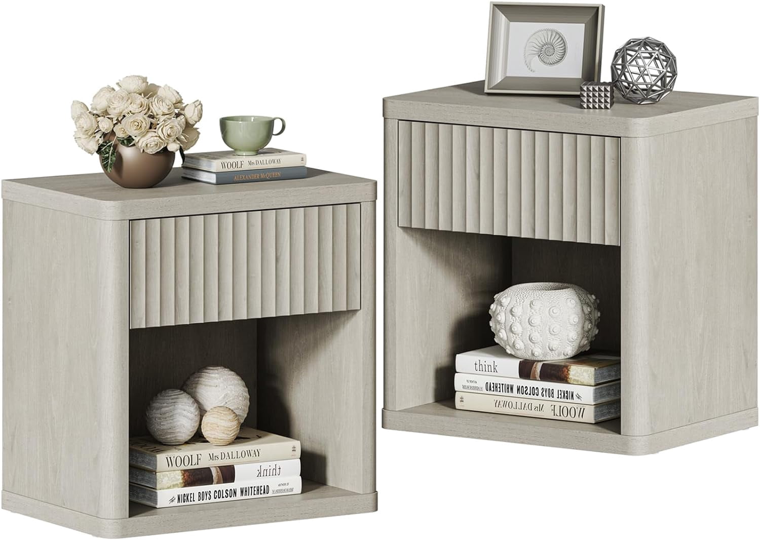 DXYKOPA Night Stand Nightstands with Drawer Storage Bed Side End Large ...