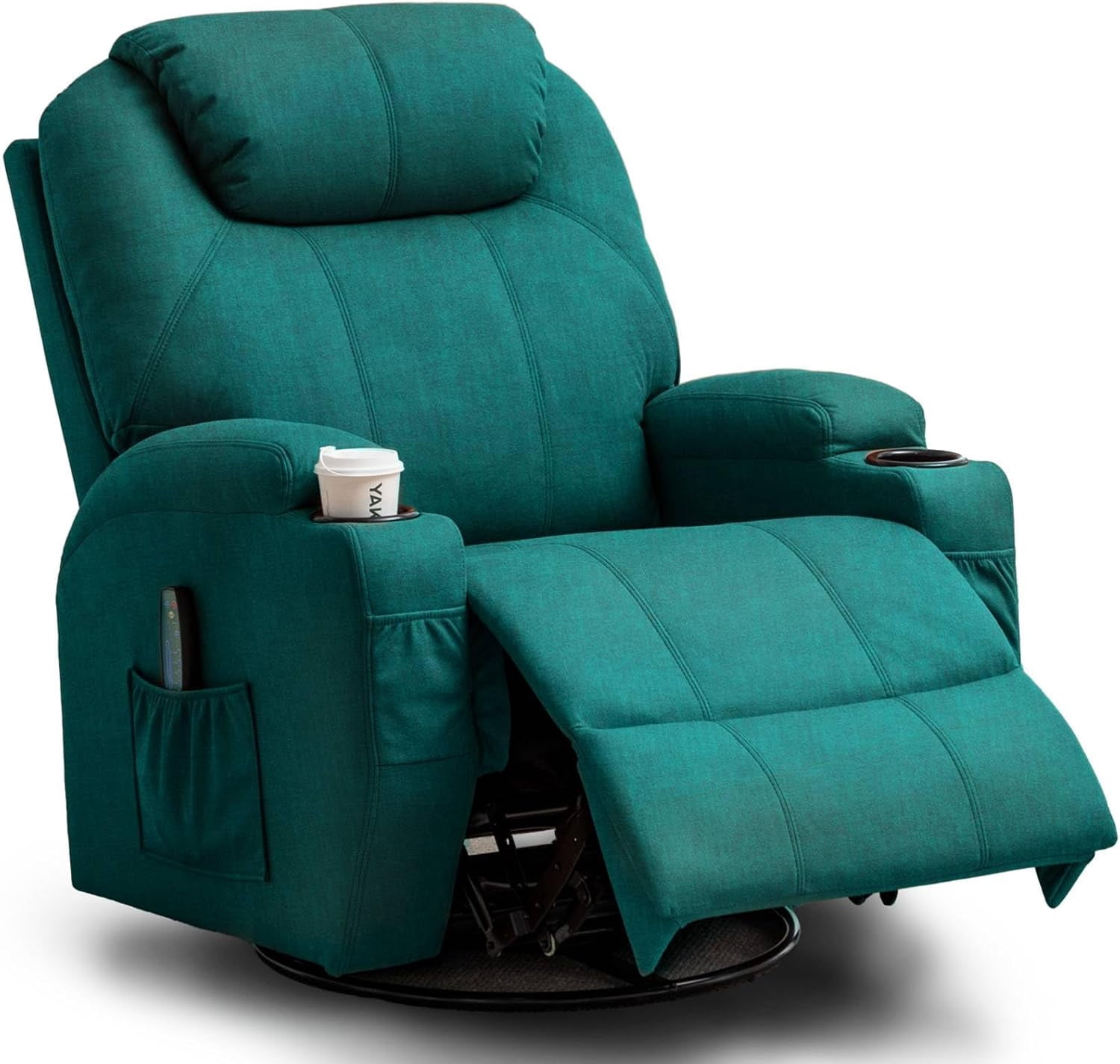 DXYKOPA Recliner Chair Rocking Chair with Massage and Heat 360° Swivel ...
