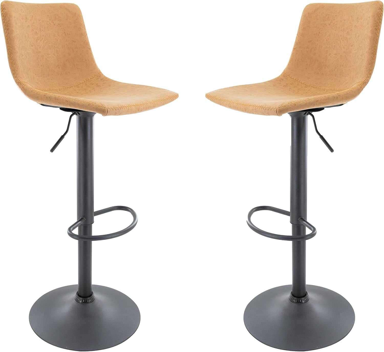 DXYKOPA Tilbury Adjustable Height Bar Stool Island Stools with Footrest ...