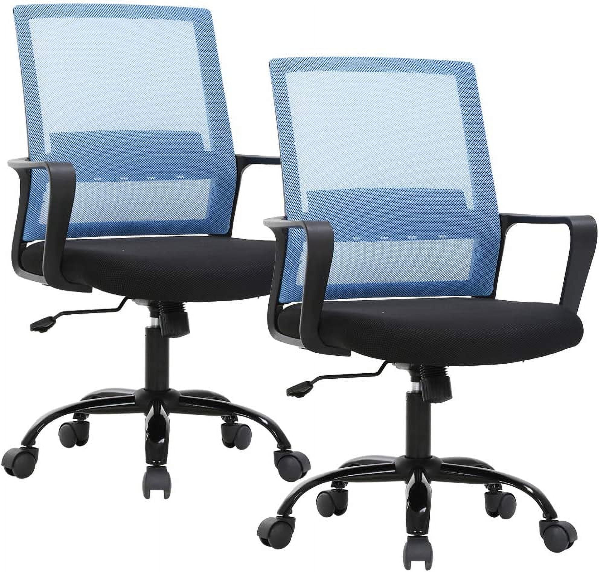 DXYNLZQ Ergonomic Chair Chair Mid Back Computer Chair with Lumbar ...