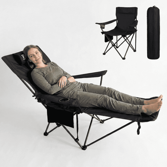 DXZ Folding Reclining Chair with Adjustable Backrest & Removable ...