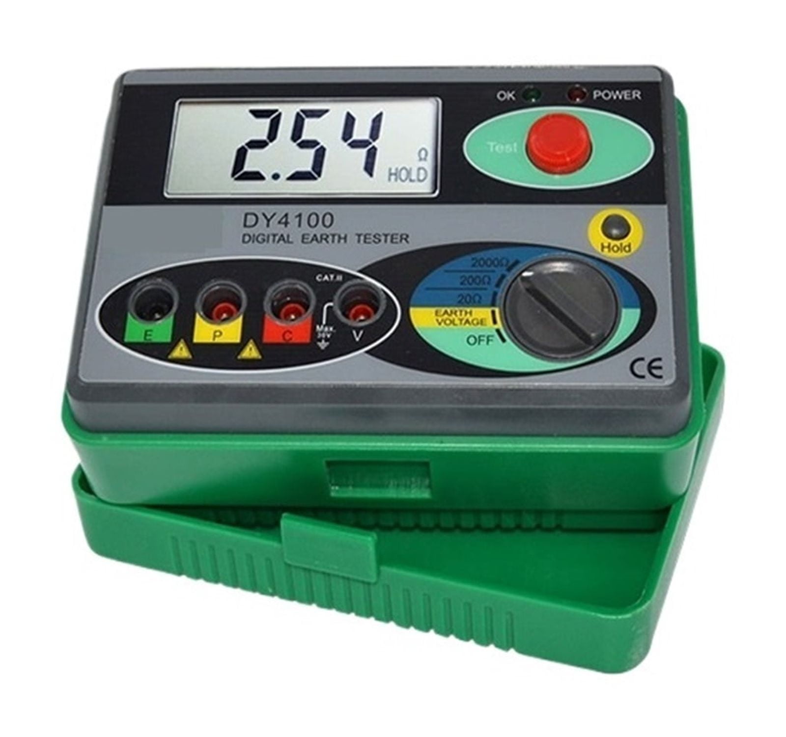DY4100 Digital Meg-ohmmeter Meters Earth Resistance Meters Tester Cable ...