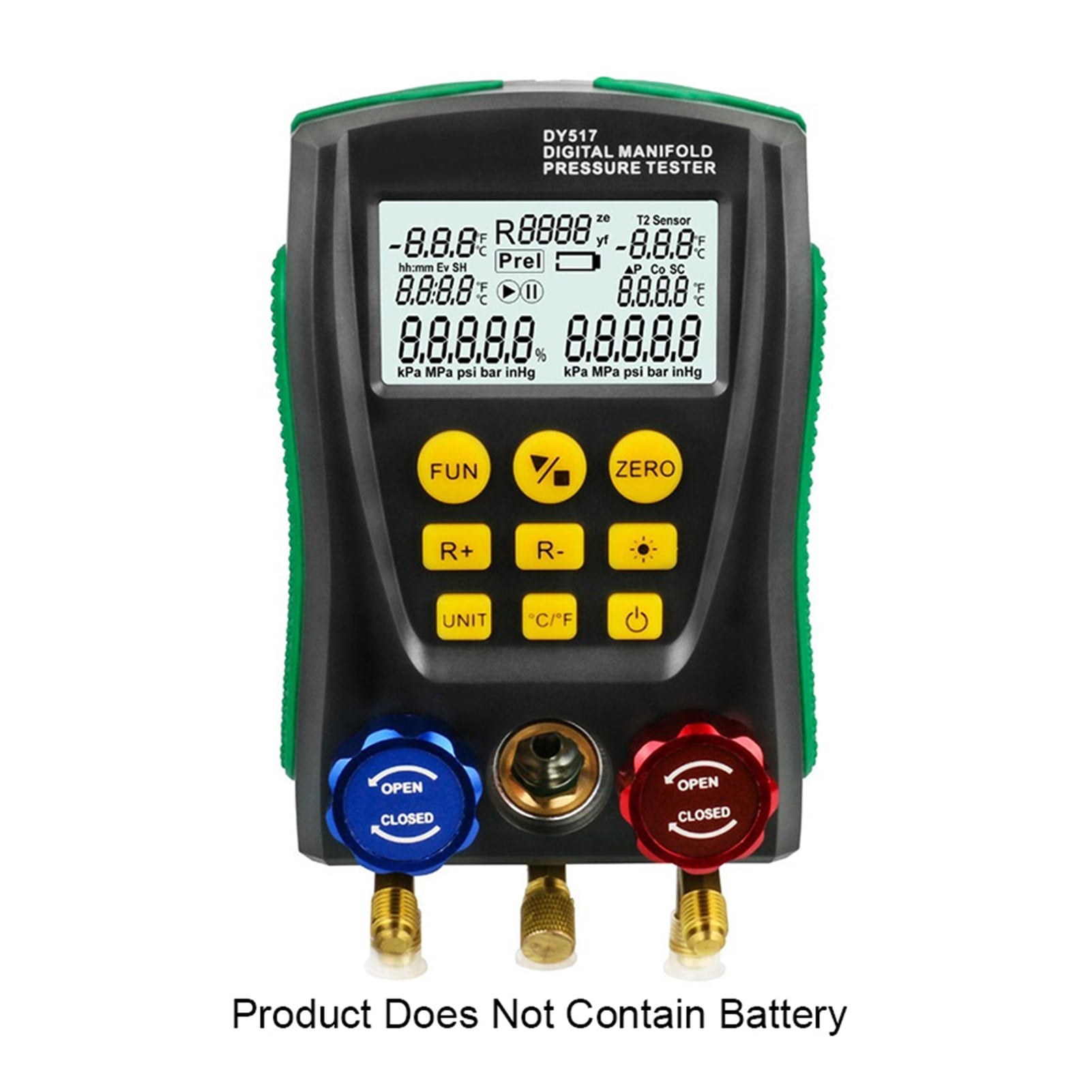 DY517 Manifold Digital Digital Pressure Gauge Refrigeration Vacuum ...