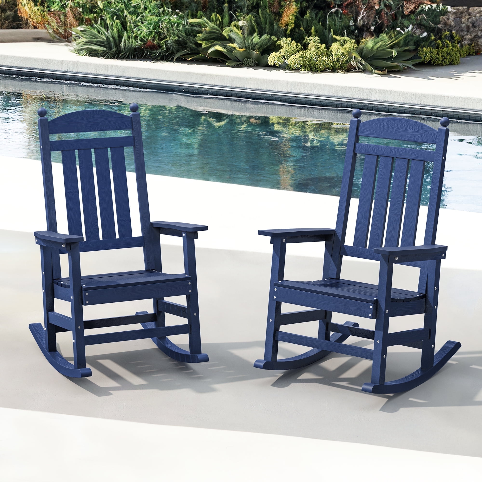 Dycanpo Outdoor Rocking Chairs Set of 2,for Backyard/Patio/Garden,HDPS ...