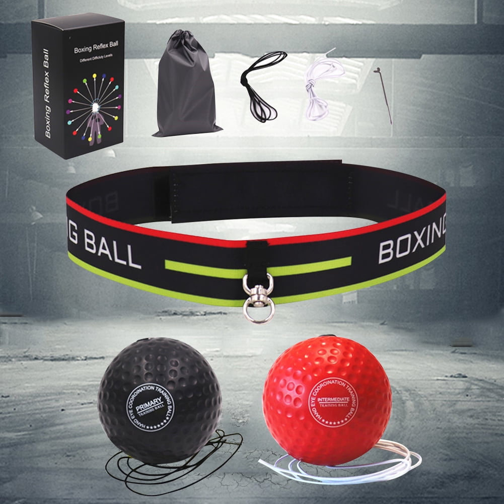 DYEXPRESS Head-Mounted Boxing Reflex Training Ball Set Boxing Reflex ...