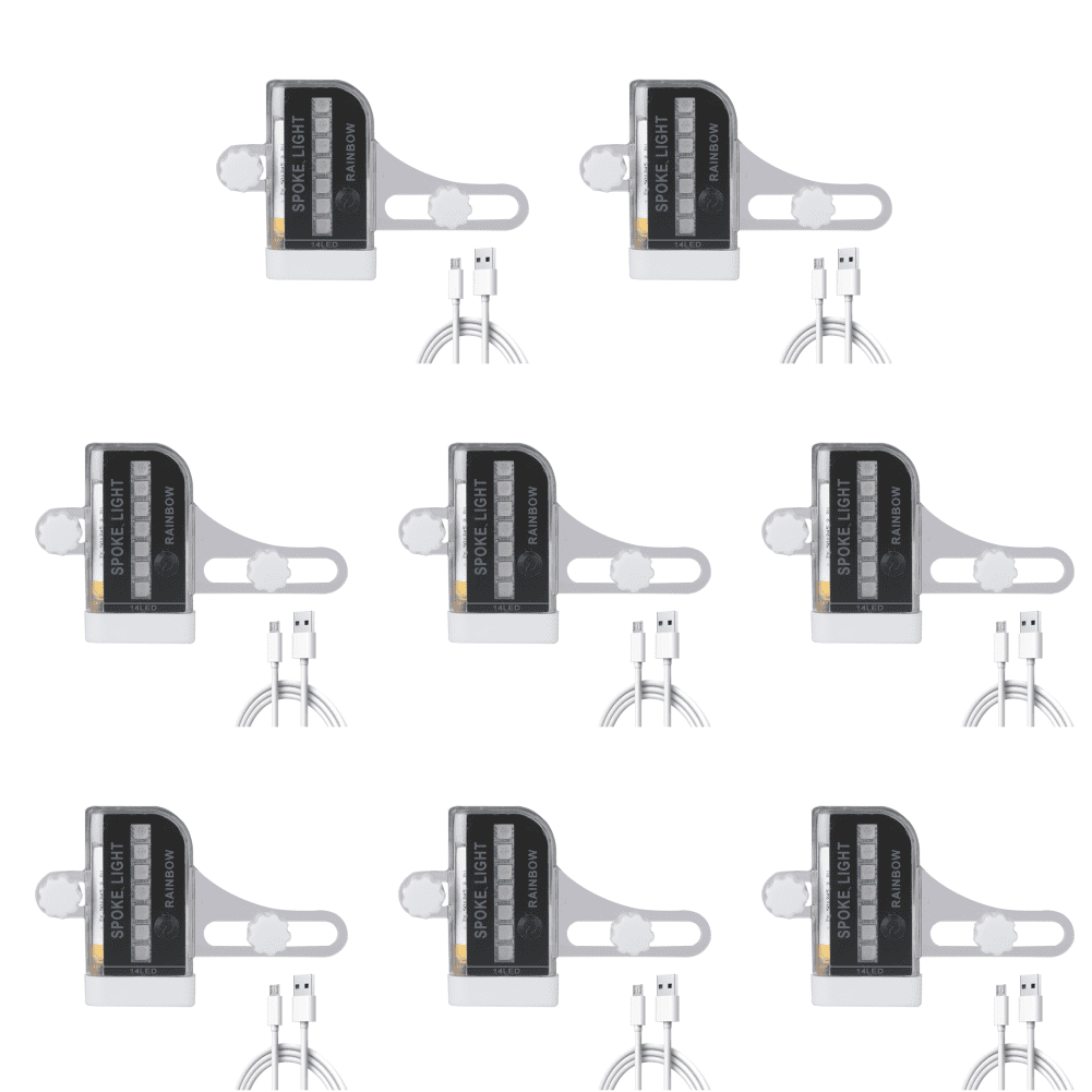 DYEXPRESS LED Bicycle Spoke Light 30 Pattern Variations USB ...