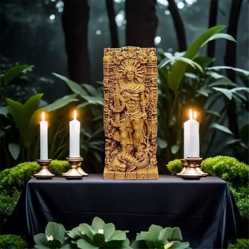 DYFUHO Greek Mythology Appollo Statue,God of Sun Sculpture Resin Statue Altar for Home Altar ...