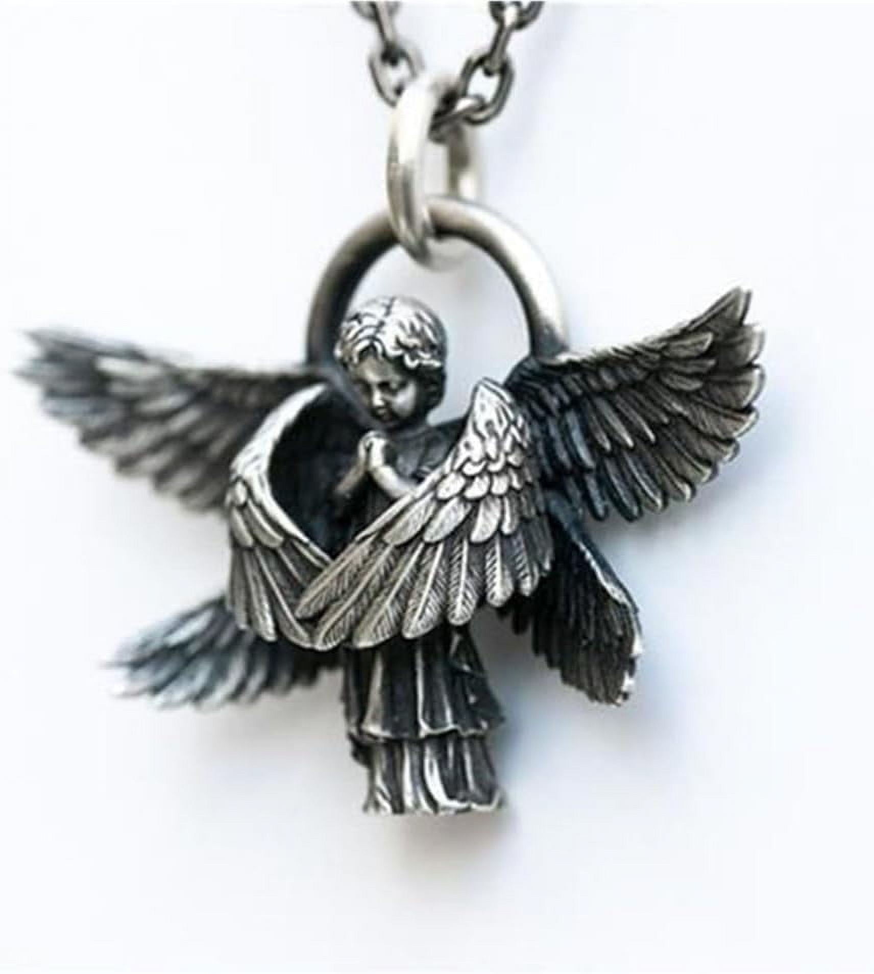 DYFUHO Guardian Angel Six-Wings Seraphim Punk Amulet Necklace,Seraph ...