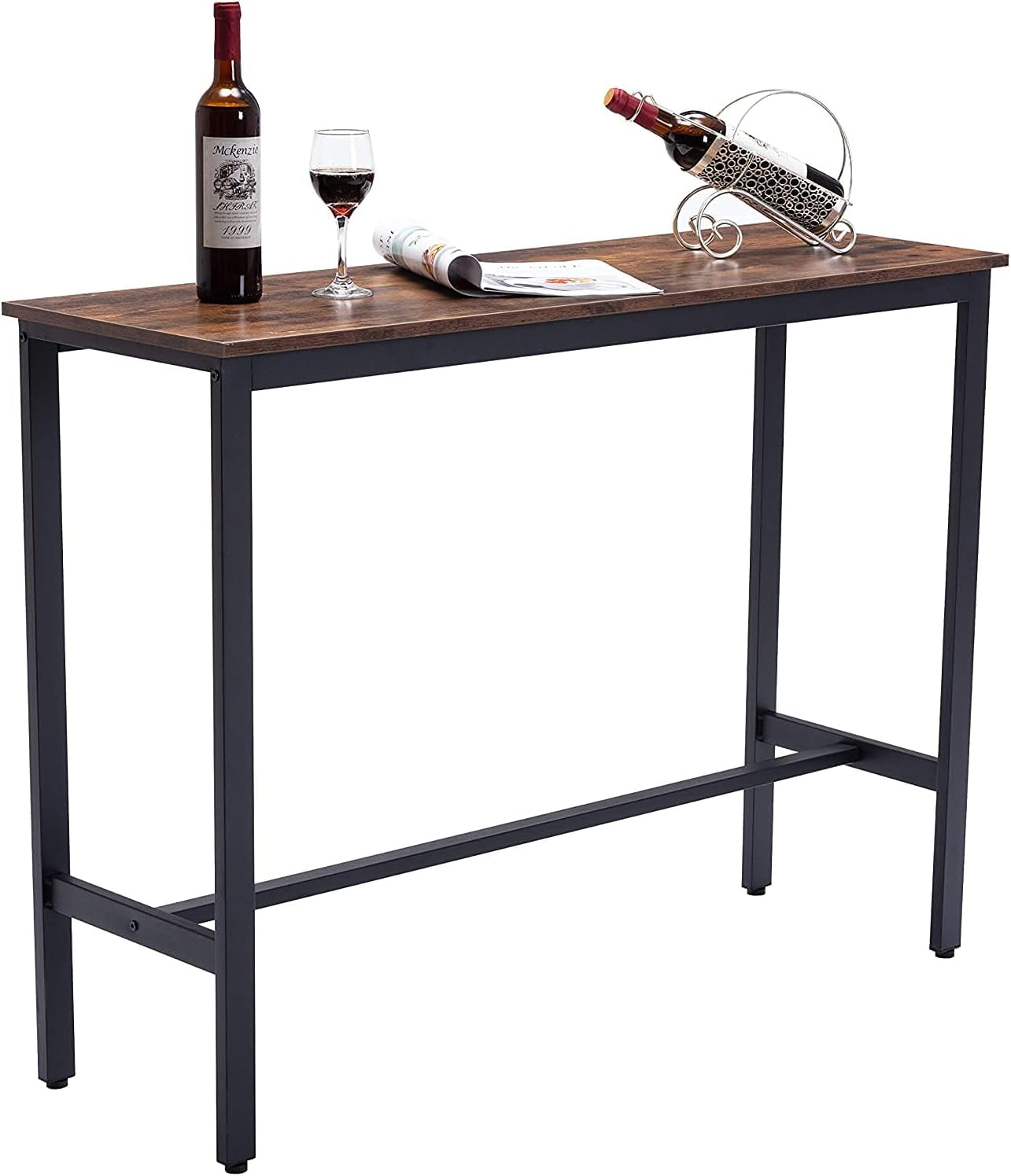 DYHOME Bar Table, 40” Bar Table Table, Bar Tables for Living Room, Wood ...