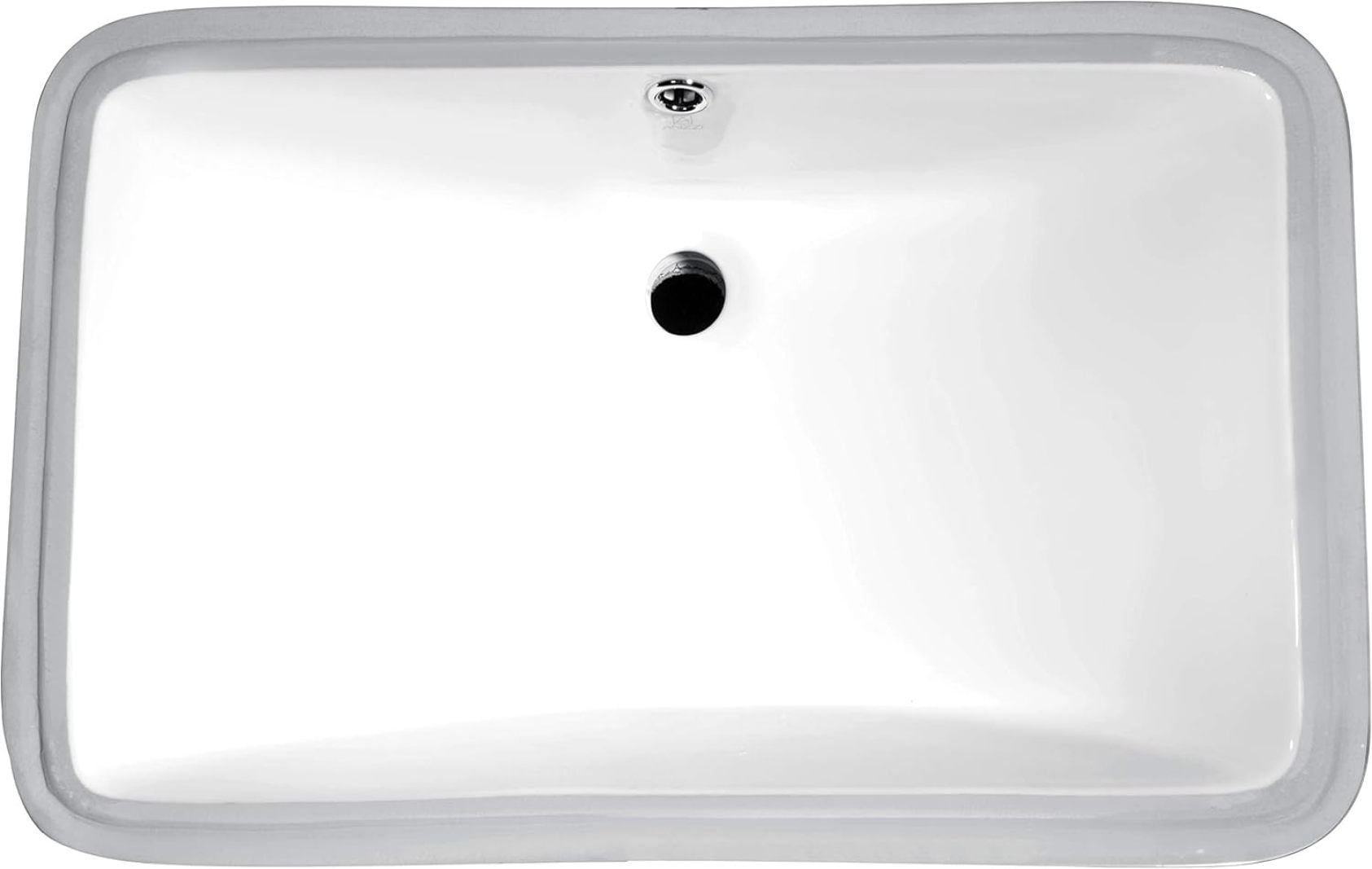 DYJP Dahlia 20.5 in Ceramic Undermount Rectangular Sink Basin in ...