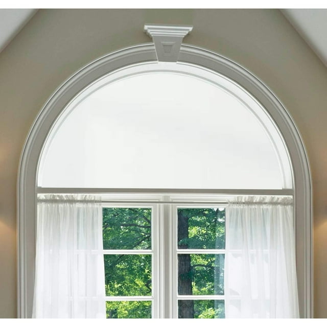 DYJP Precut Arched Window Film, White Color, Self Static Adhesive Cling ...