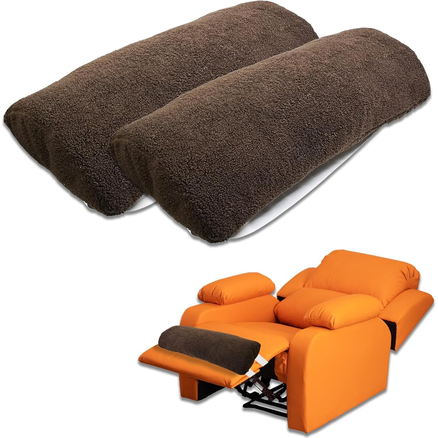 DYJP Recliner Leg Rest Cushion Sofa Footrest Pillow, 23×10×2" Half Moon ...