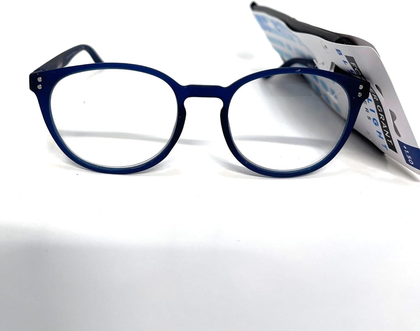 DYJP, blue light readers, Joey navy color round, shape, rubberized ...