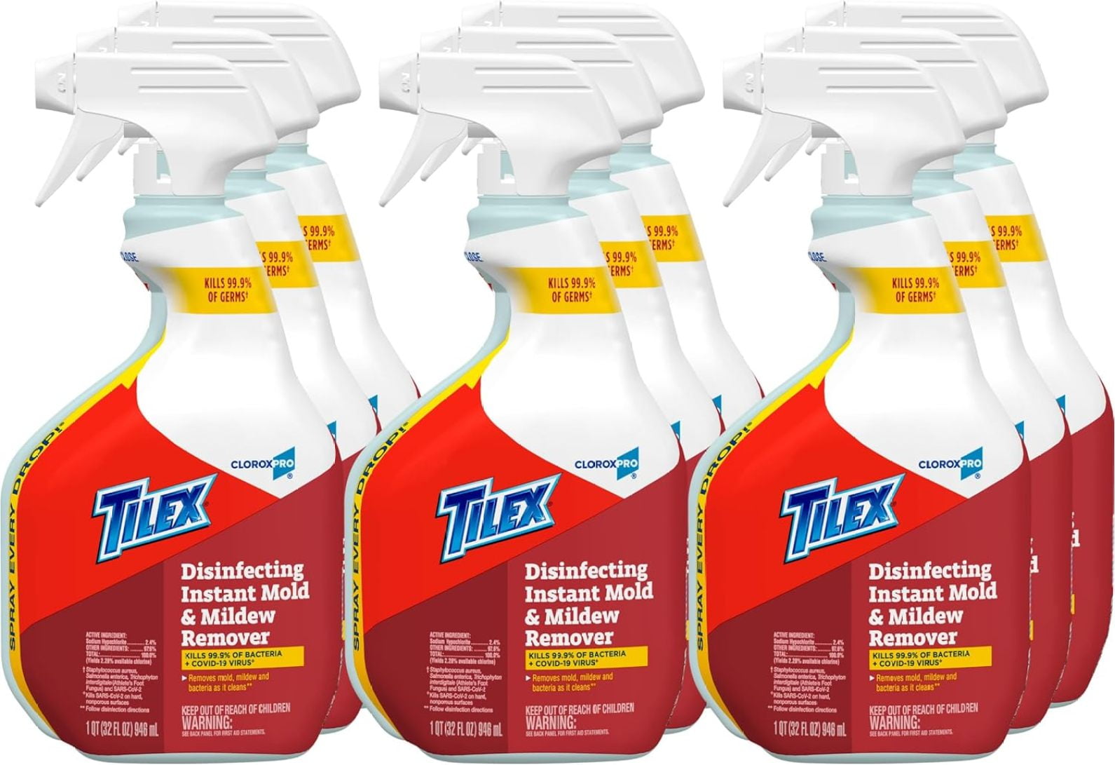 DYJPPro Tilex Disinfecting Instant Mold and Mildew Remover Spray, 32 ...