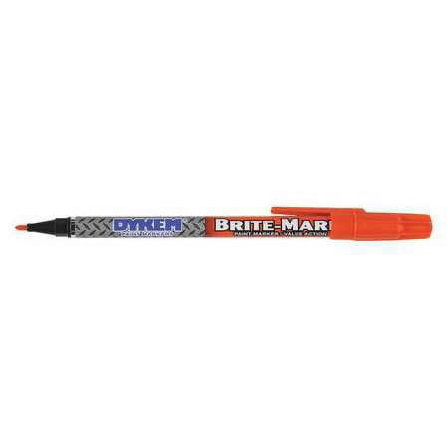 DYKEM Paint Marker,Brite Mark(R),Orange 41010 - Walmart.com