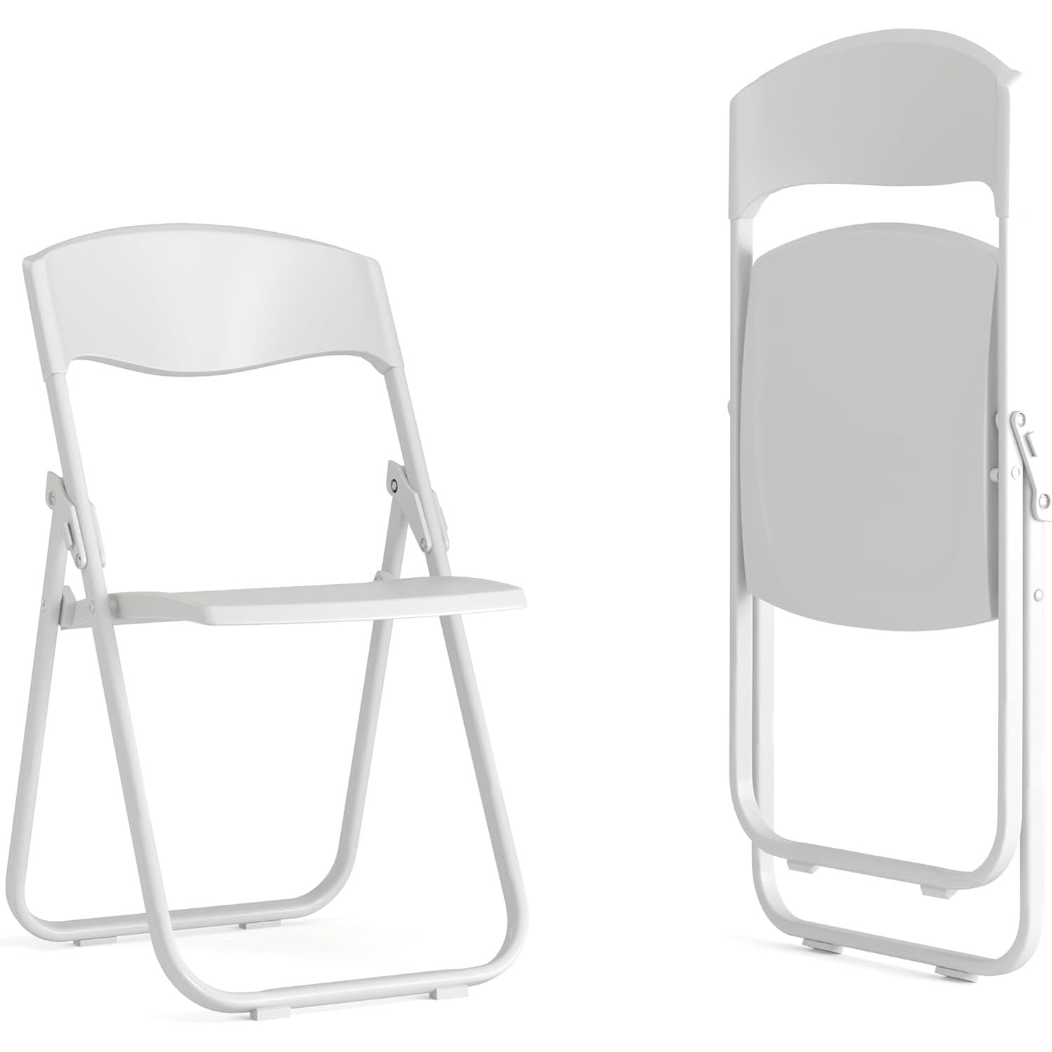 DYLP 2 Pack HERCULES Series 500 lb. Capacity Heavy Duty White Plastic ...