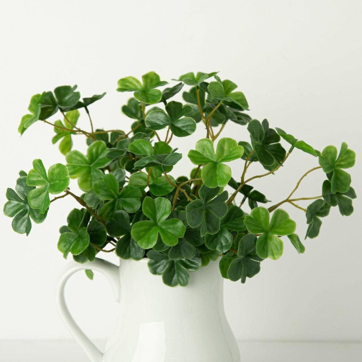DYLP Artificial Shamrock Flower Bush Fake Clover Plant for St Patrick's ...