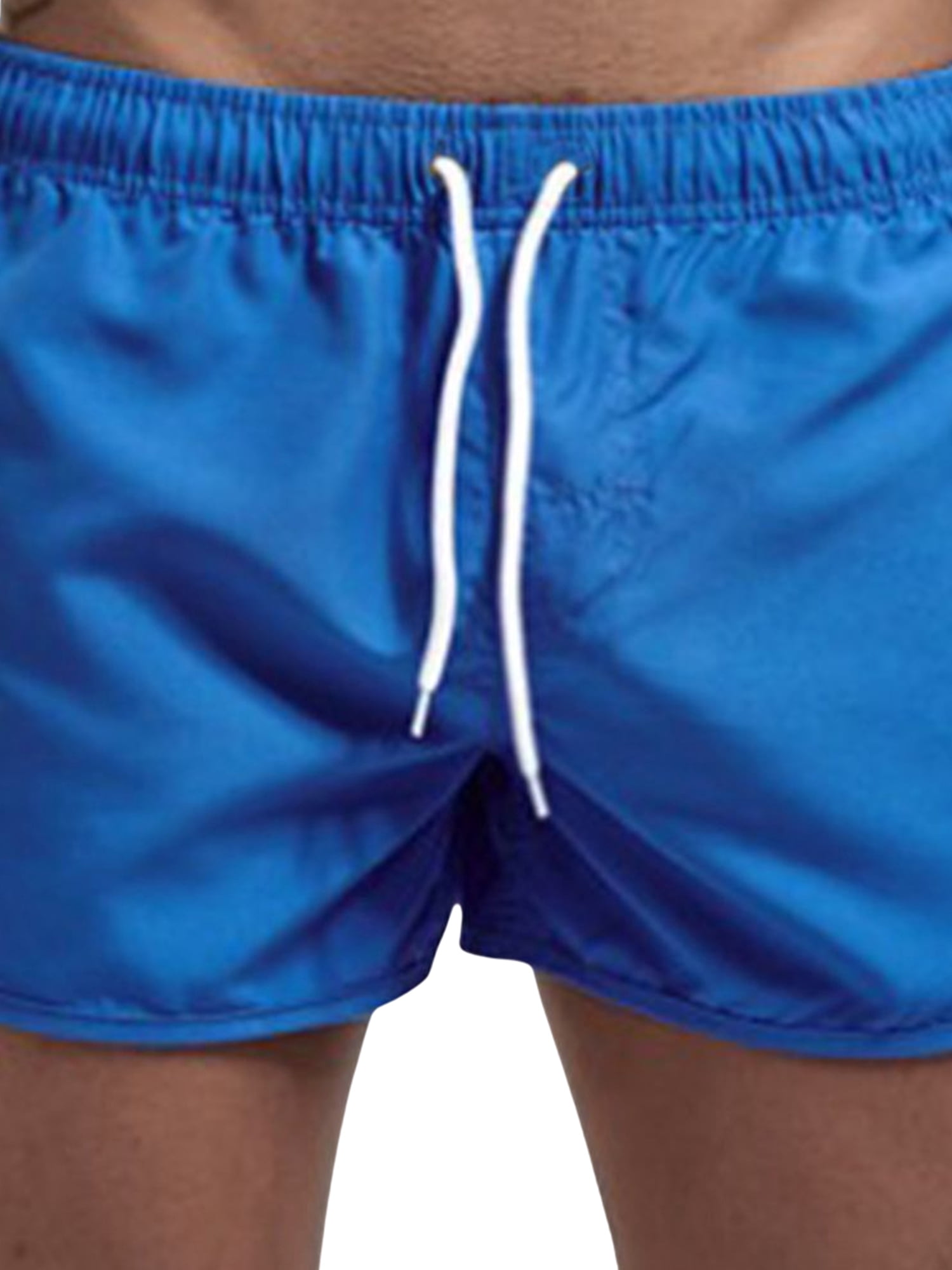 DYMADE Men's Activewear Solid Elastic Waist Draw String Casual Summer ...