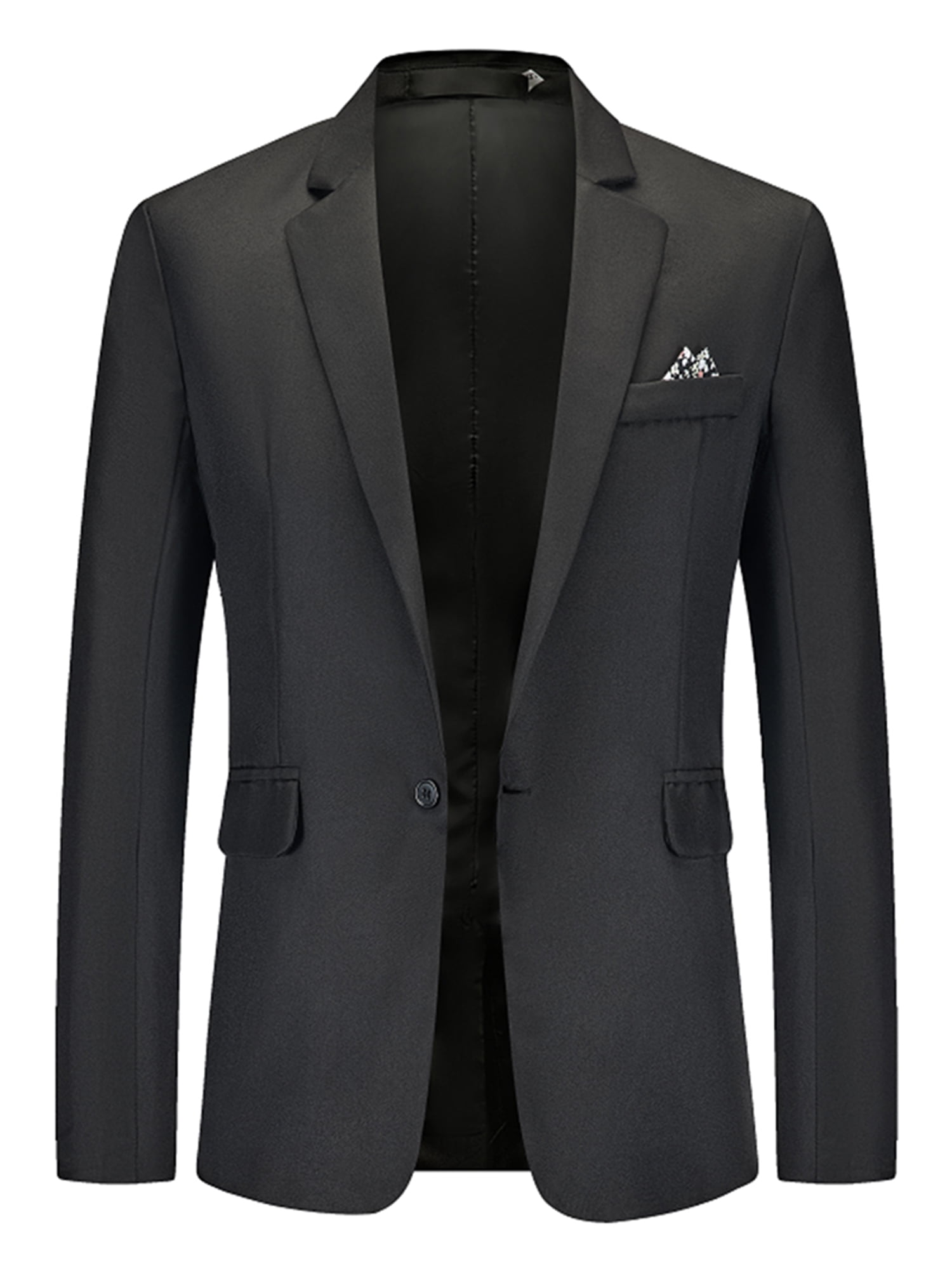 DYMADE Men's Solid Workwear Long Sleeve Suit Jacket - Walmart.com