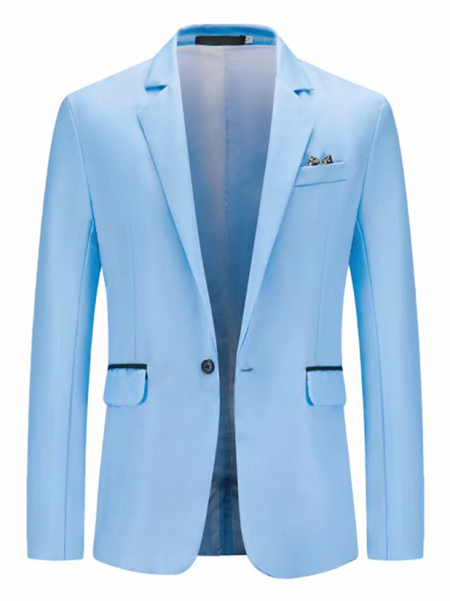 DYMADE Men's Solid Workwear Long Sleeve Suit Jacket - Walmart.com