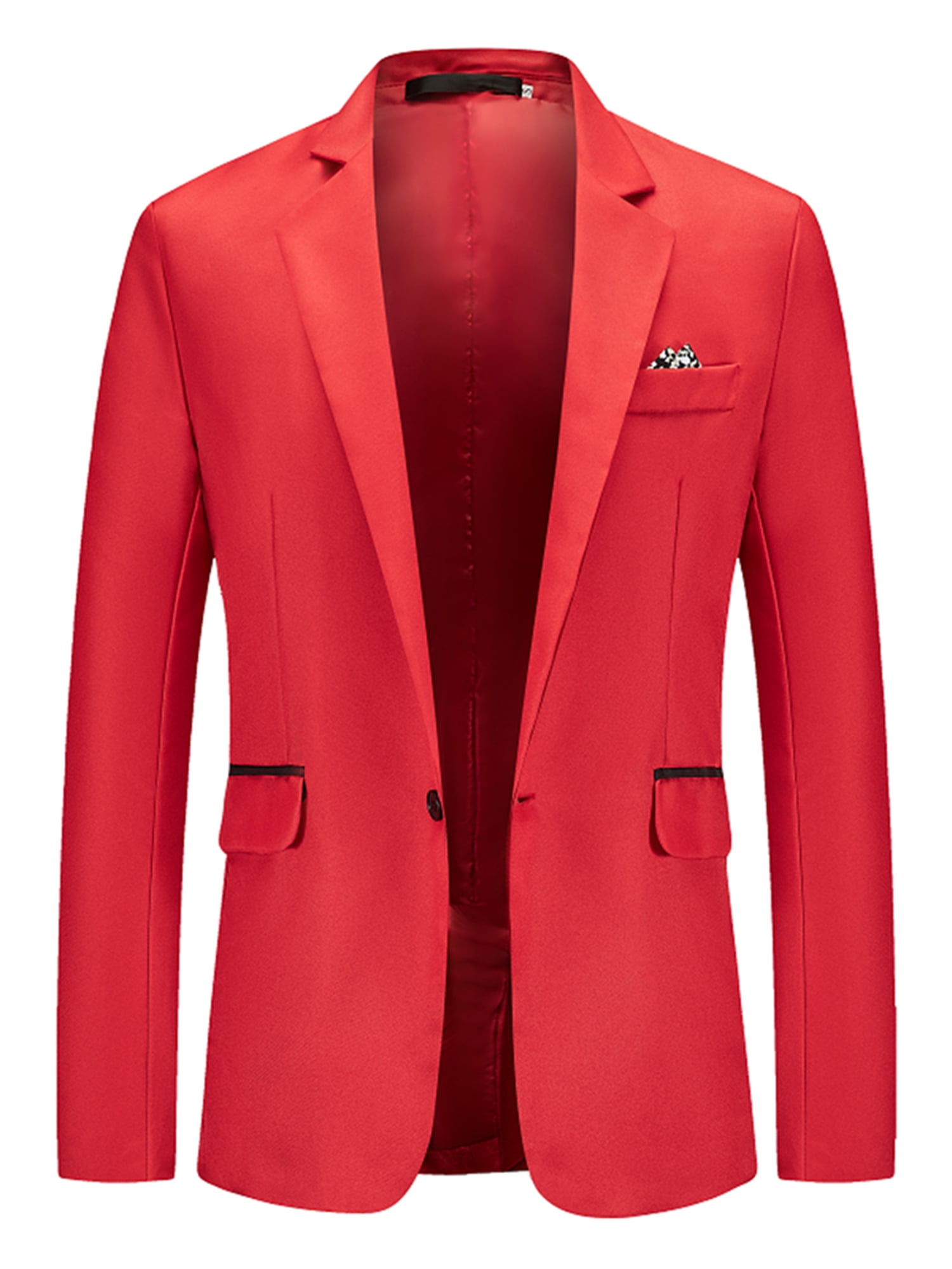 DYMADE Men's Solid Workwear Long Sleeve Suit Jacket - Walmart.com