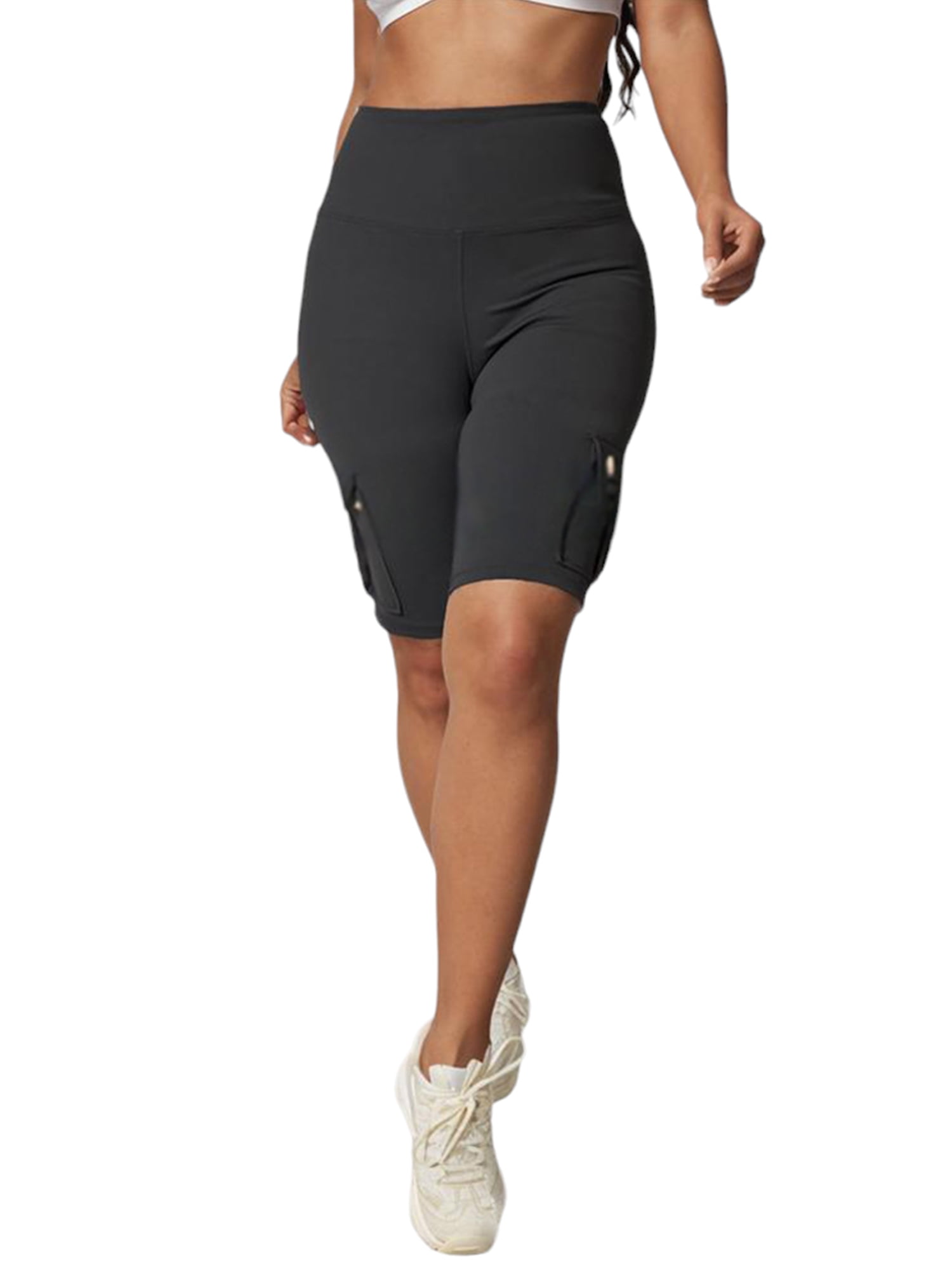 DYMADE Womens Summer Slim Sports Fitness Yoga Elastic Waist Athletic ...