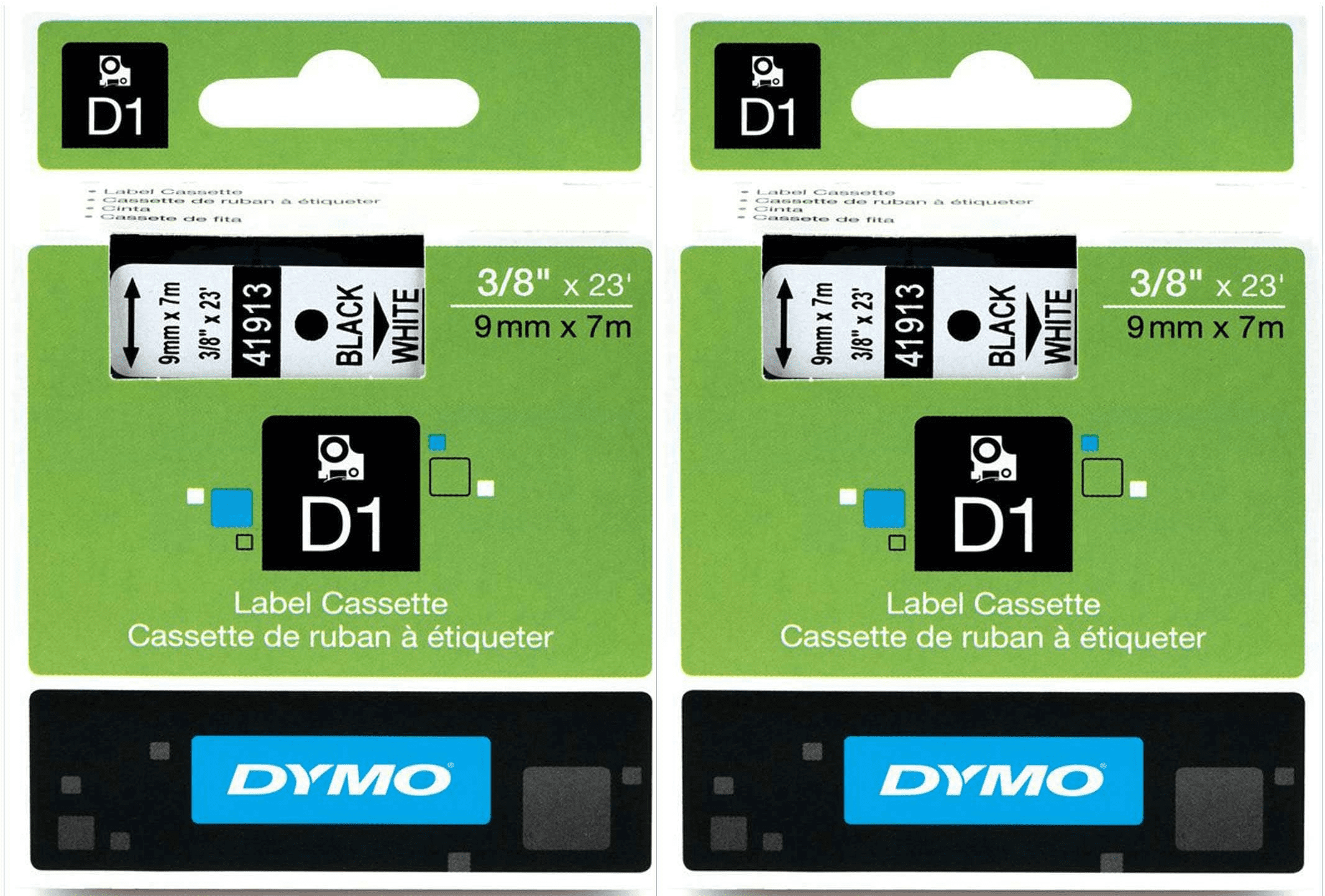 DYMO 41913 D1 Tape Cartridge for Dymo Label Makers, Created ...