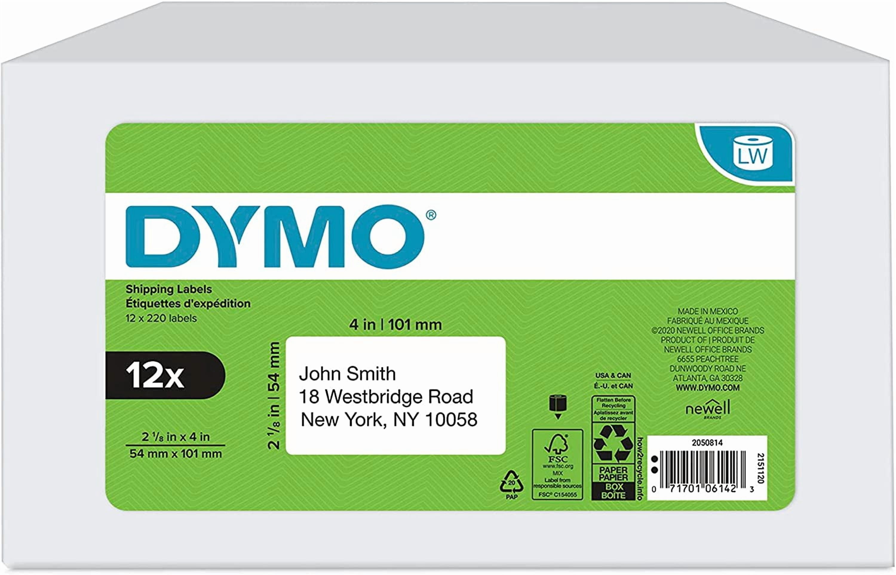 DYMO Authentic LabelWriter Standard Shipping Labels for LabelWriter ...