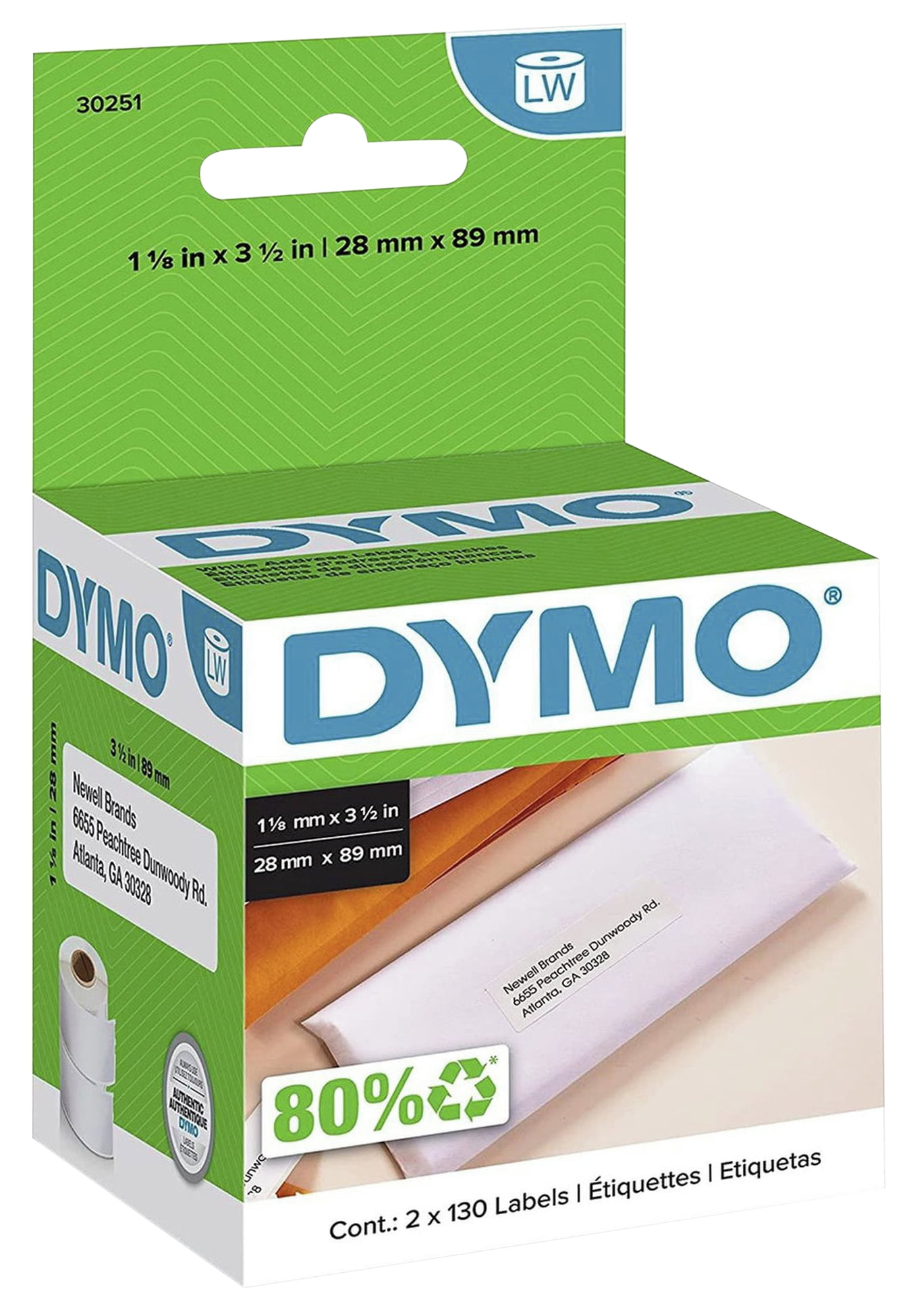 DYMO LabelWriter Maker, White Mailing Address Labels, 1-1/8'' x 3-1/2 ...
