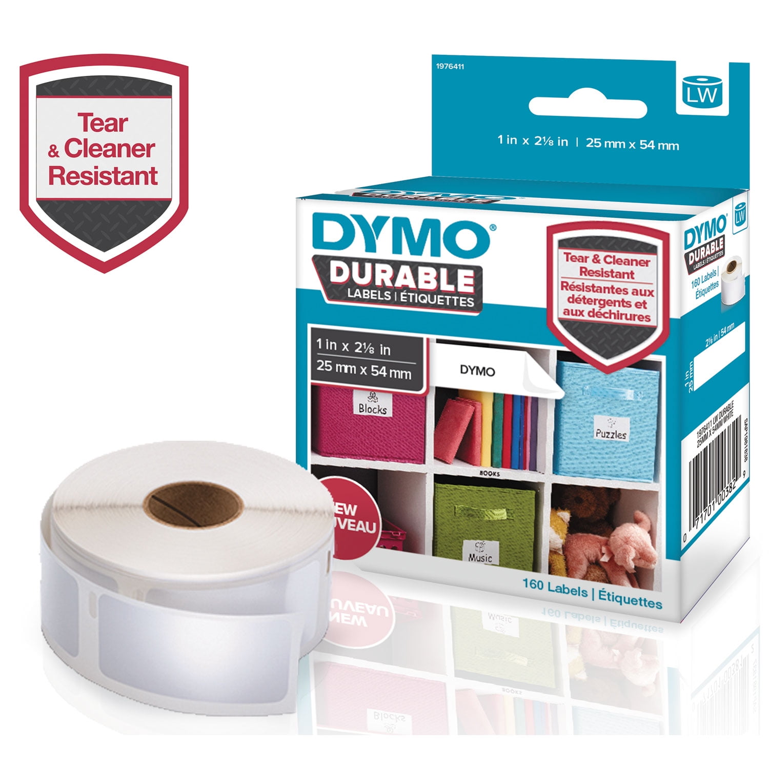 DYMO Lw Durable Multi-Purpose Labels, 1" x 2.12", 160/Roll - Walmart.com