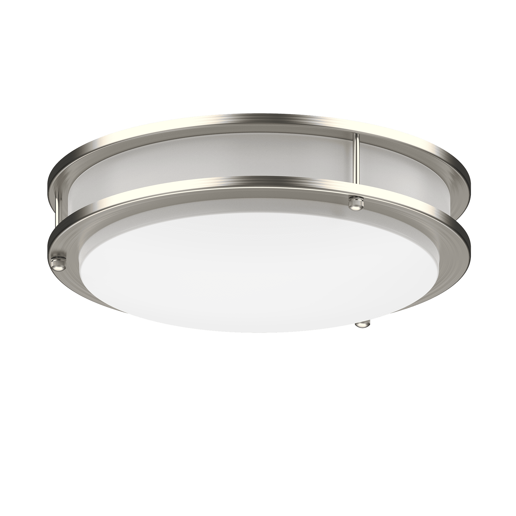 "DYMOND 12"" LED Ceiling Light Fixture, Overhead Dimmable Brushed ...