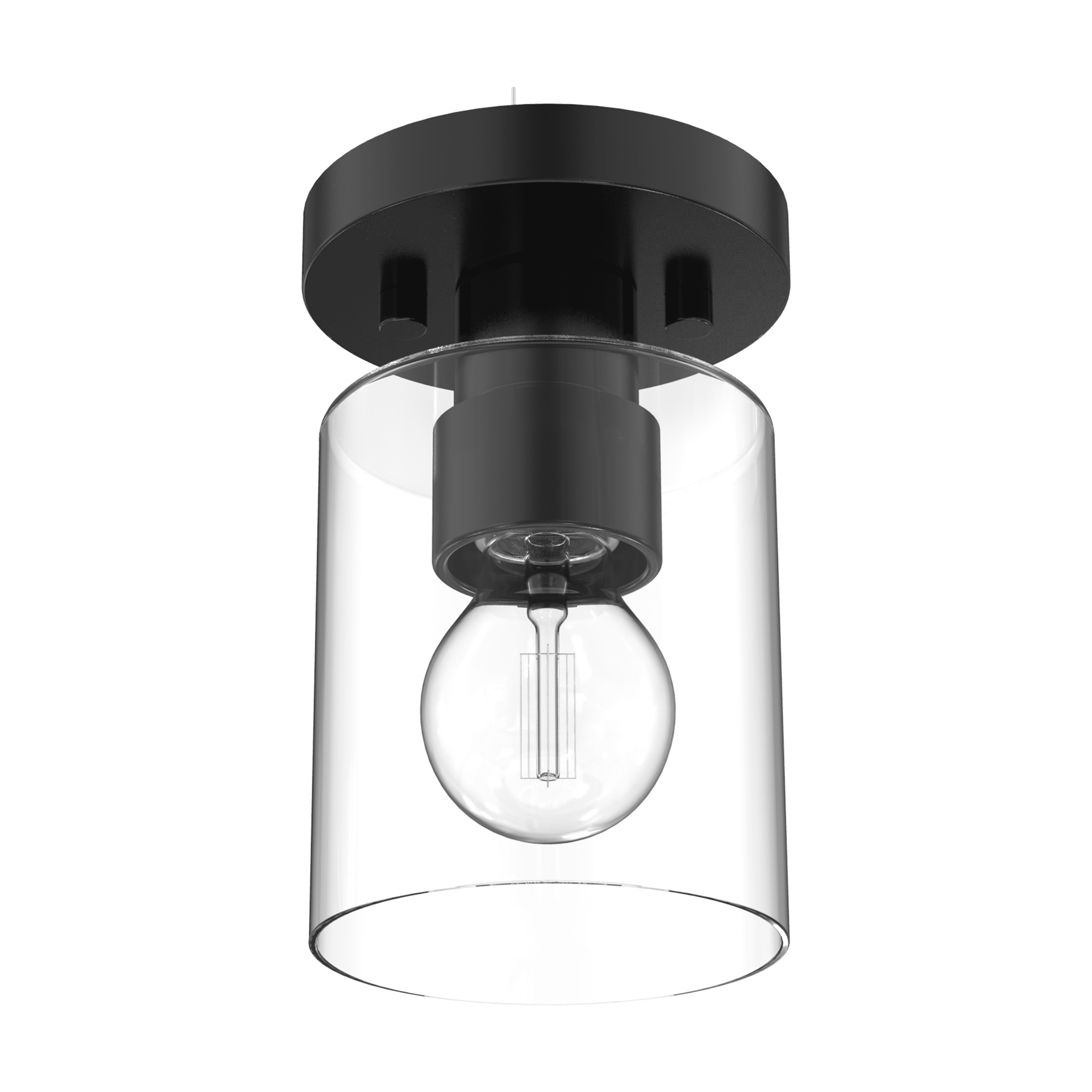 DYMOND Industrial Semi-Flush Mount Ceiling Light with E26 Base ...