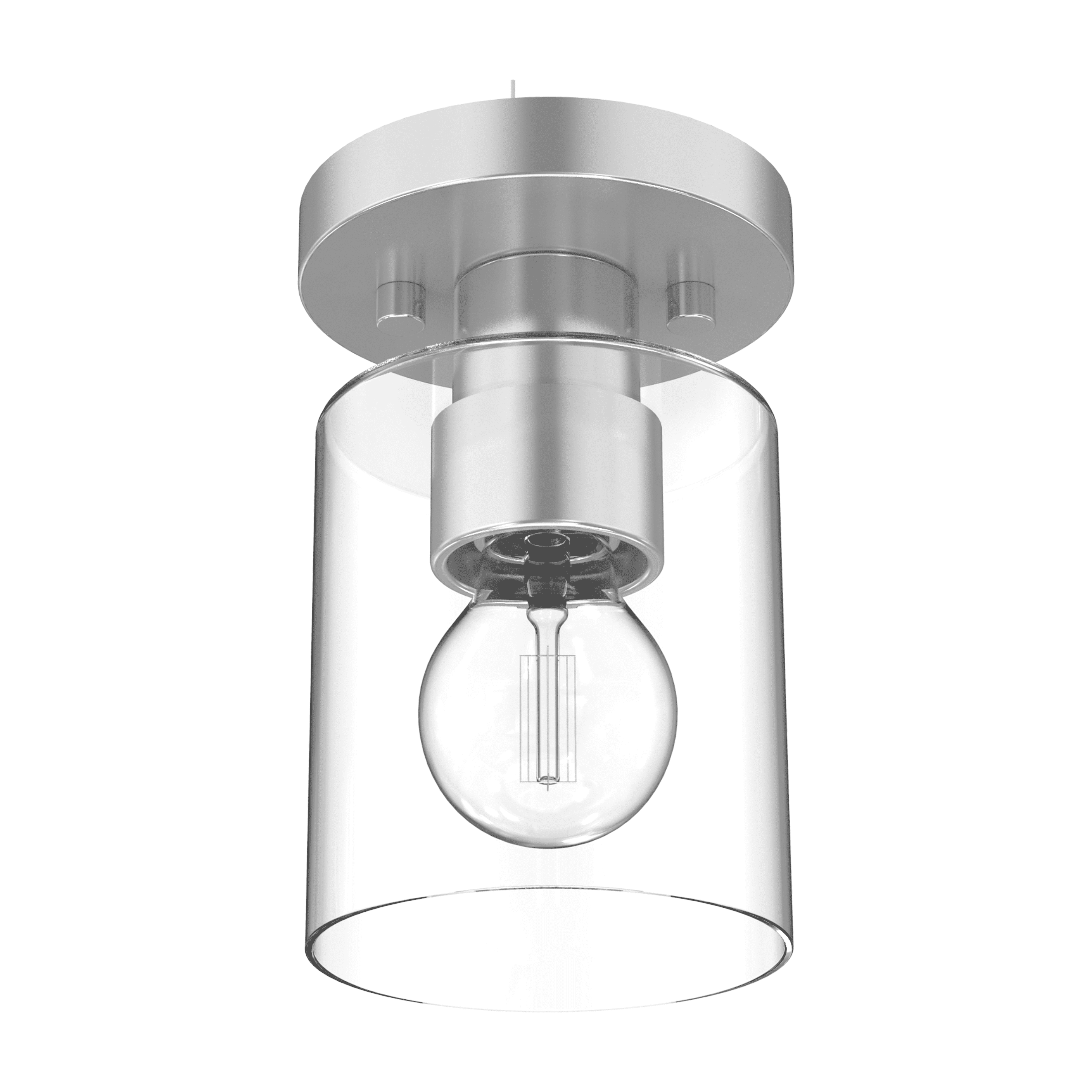 DYMOND Industrial Semi-Flush Mount Ceiling Light with E26 Base ...