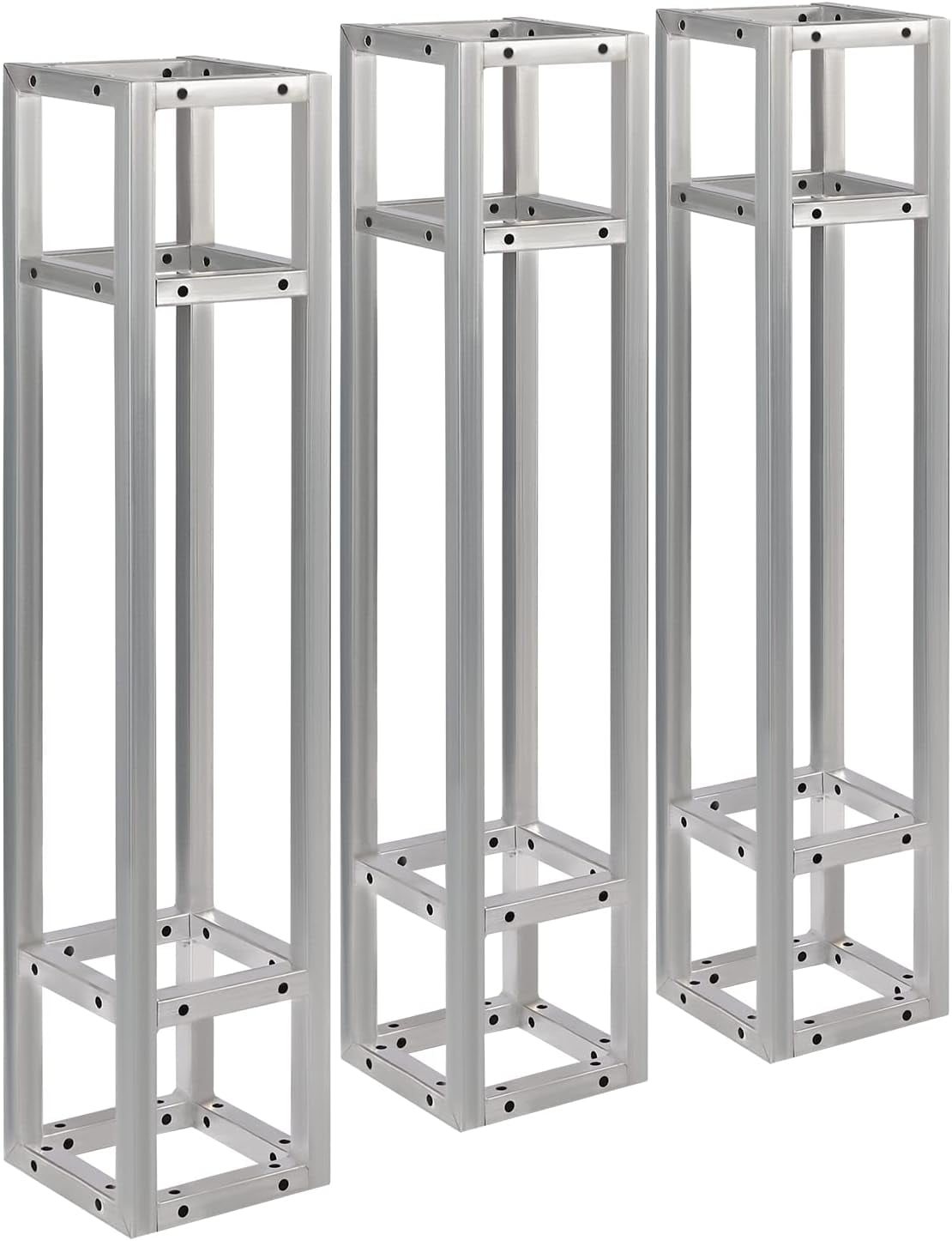 DYNAMI 3 Pieces Square Box Trusses,39.4in Square 7.9"x7.9" Silver ...