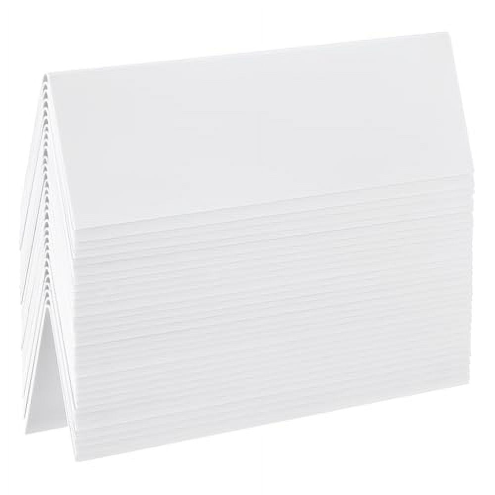 DYNAMI 30 Pack Reusable Name Tent Cards,Acrylic Porcelain Whiteboard ...