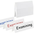 DYNAMI 30 Pack Reusable Name Tent Cards,Acrylic Porcelain Whiteboard ...
