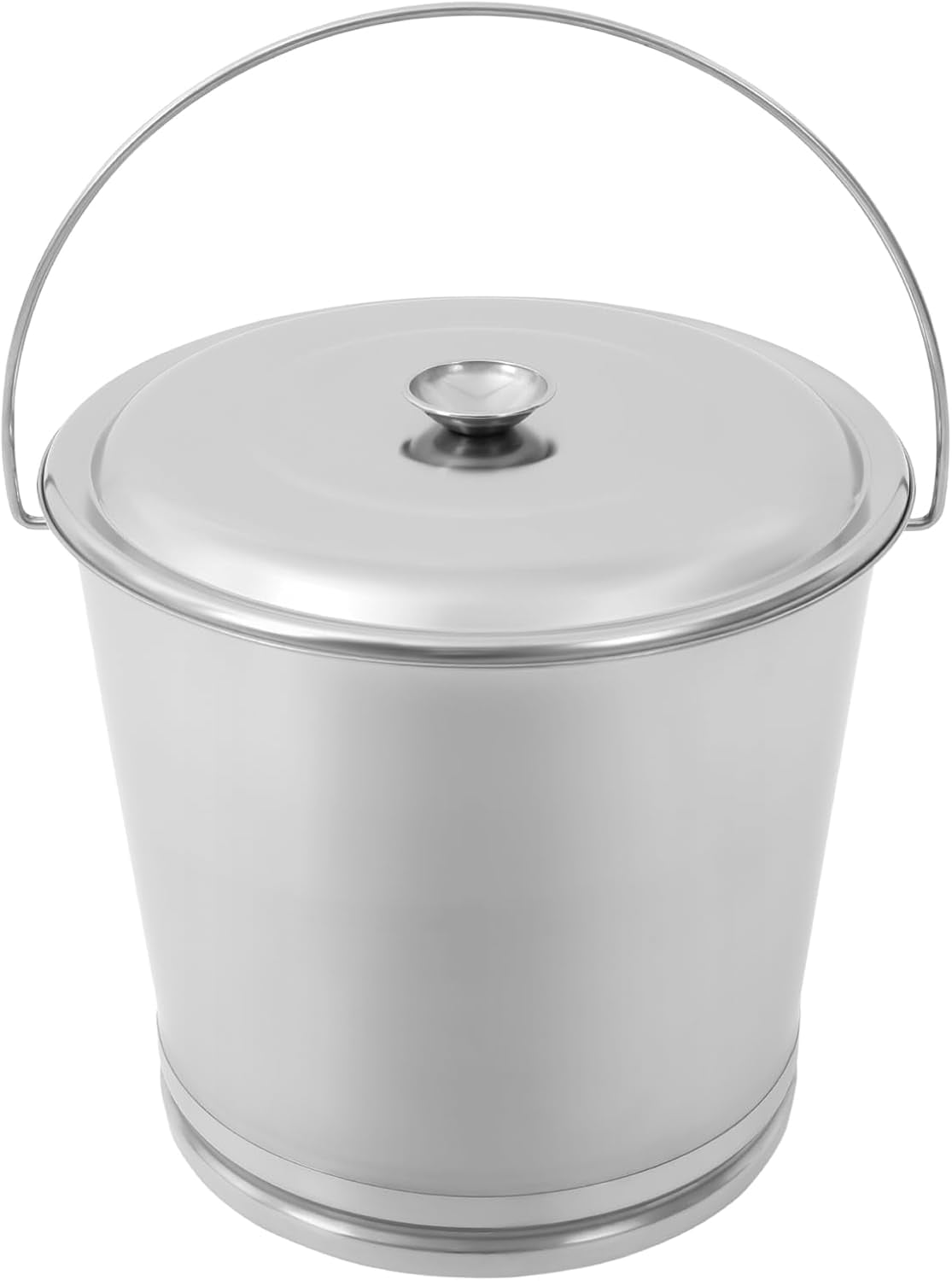 DYNAMI 5.3Gal Stainless Steel Bucket with Lid and Handle,Metal Compost ...