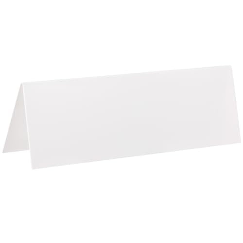 DYNAMI 50 Pack Reusable Name Tent Cards,Acrylic Porcelain Whiteboard ...