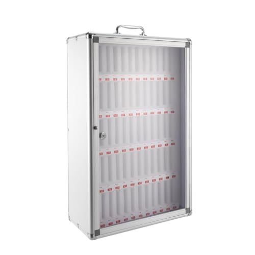 DYNAMI 60 Slots Cell Phone Cabinet,Aluminum Alloy Cell Phones Storage ...