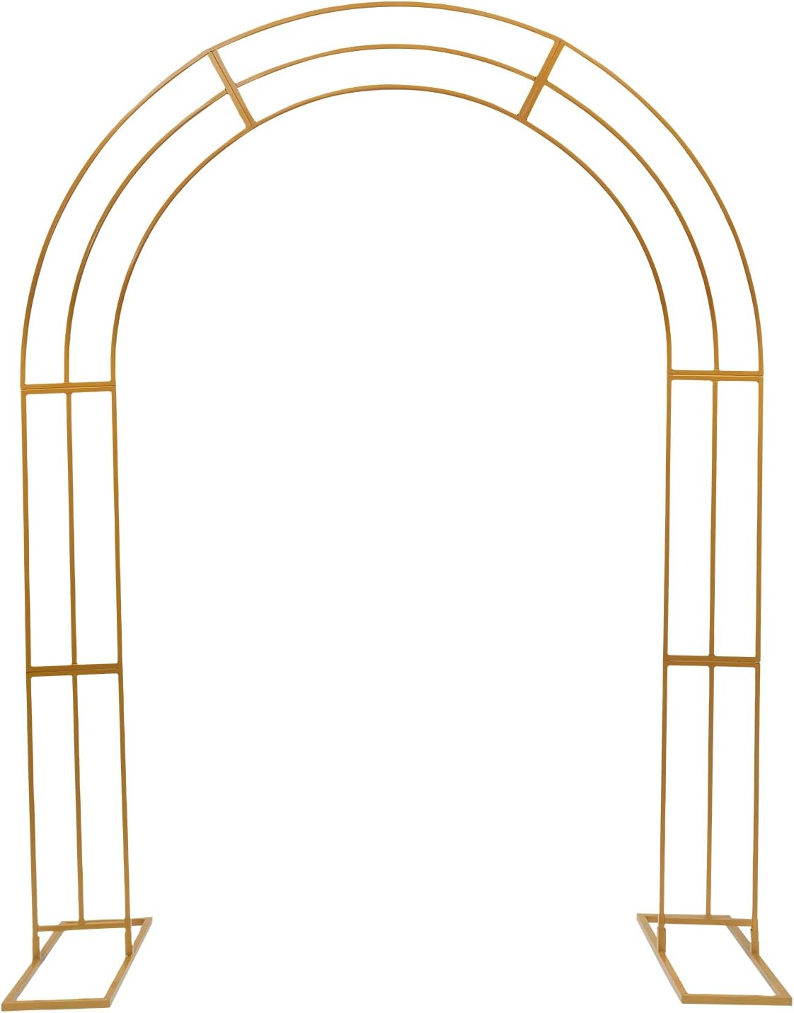 DYNAMI Metal Wedding Arch-Shaped Rack with Sturdy Base,Garden Arbor ...