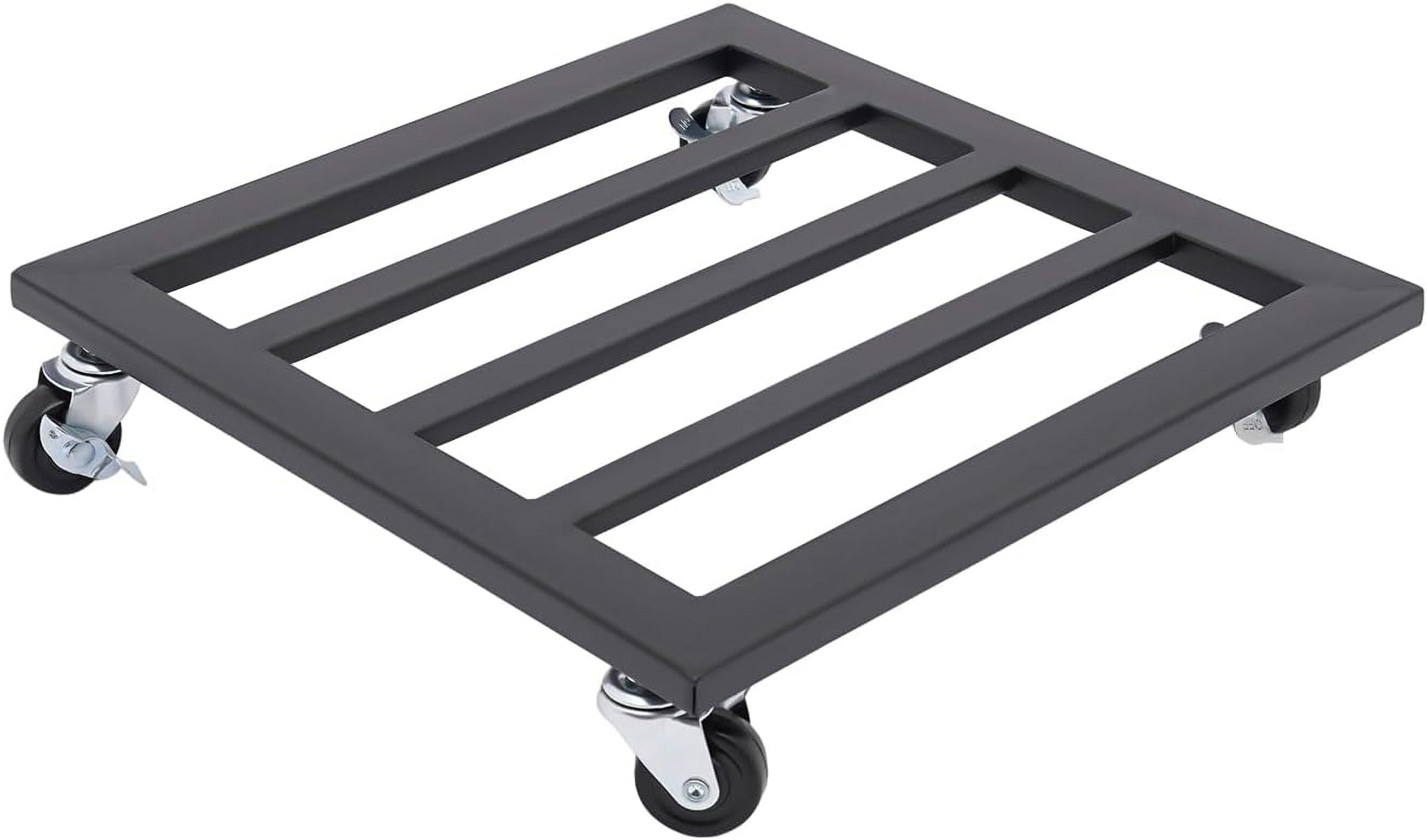 DYNAMI Plant Caddy with Wheels,14inch Heavy Duty Metal Plant Stand ...