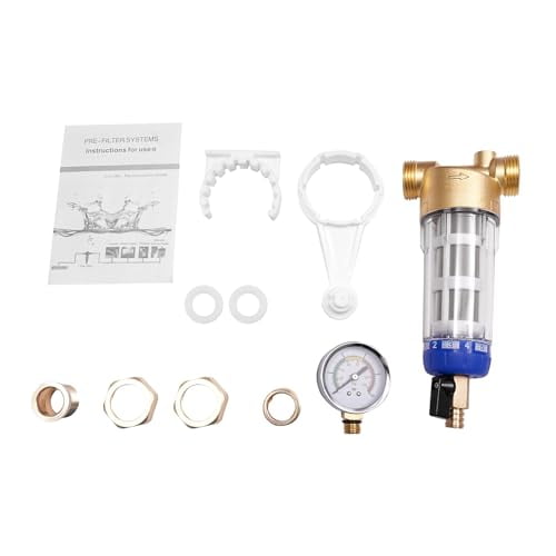 DYNAMI Pre-filter Spin Down Water Sediment Filter,40μm Flushable Pre ...