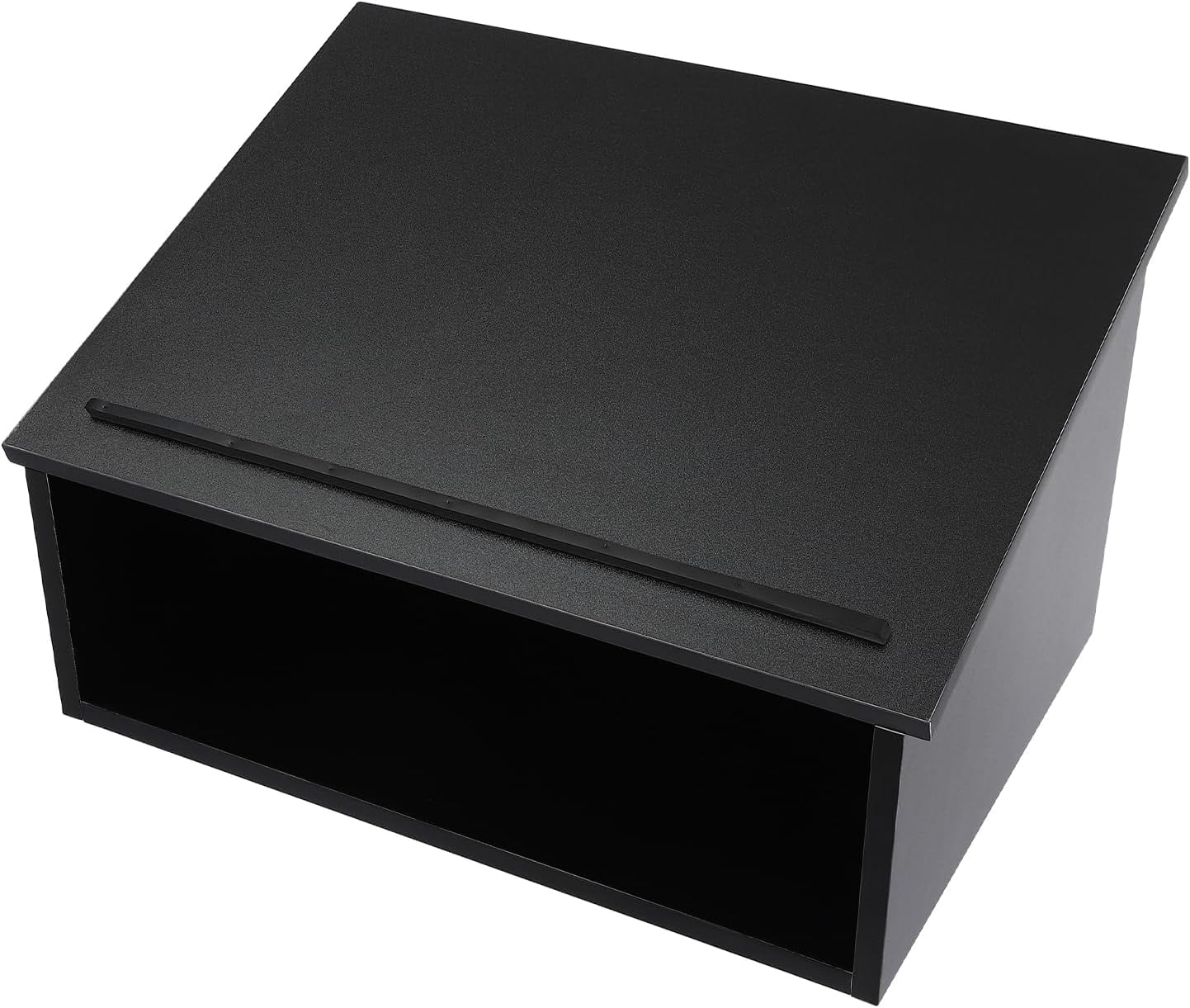 DYNAMI Tabletop Podium Wood,Portable Tabletop Lectern with Storage Room ...